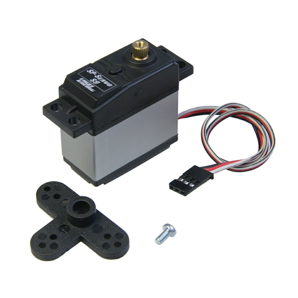 ウェイト:65gサイズ:H41 x W19 x L41(mm)トルク:9kg/cm スピード:0.20秒/60°(4.8V)使用電圧 4.8-7.2V温度 0-55度