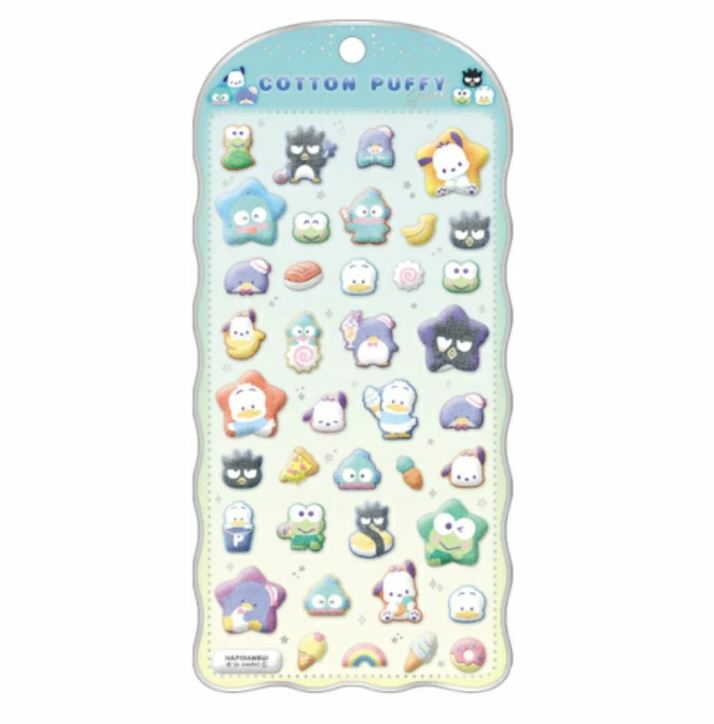 ■　キャラクター COTTON PUFFY SEAL ころころかわいい立体的なフロッキー加工のカプセルシールです。 ■仕様内容 ■ 販売サイズ：約H200×W95mm シール素材：PVC＋フロッキー加工 ※画像はあくまでも商品イメージになり...