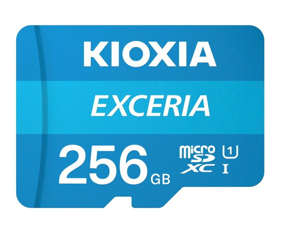 KIOXIA microSDカード 256GB Class10 EXCERIA エクセリア (KEMC-A256G) SD変換アダプタ付　■　商品説明KIOXIA（キオクシア）製 microSDXCカード 256GBです。 EXCERIAシ...