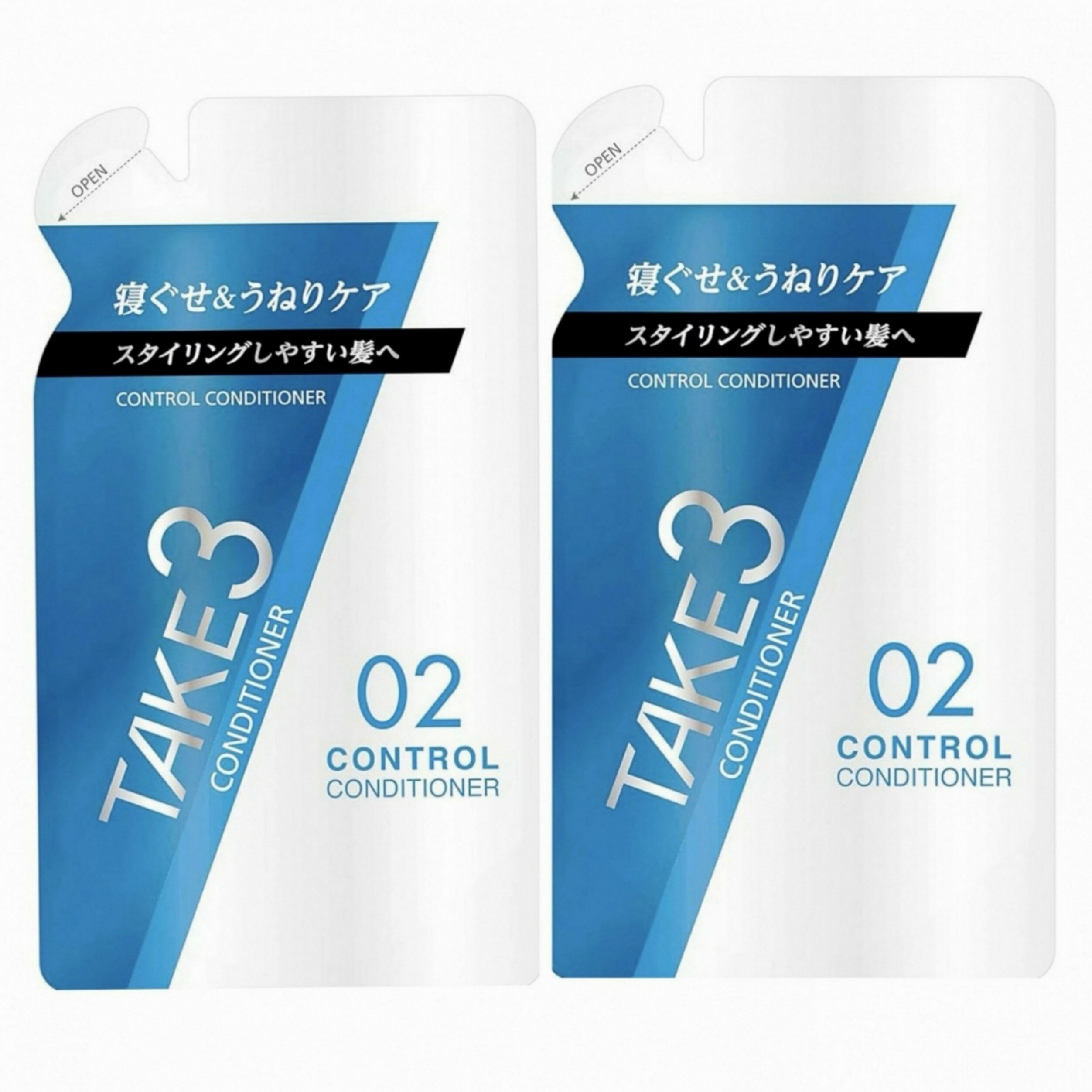 【2個セット】TAKE3 (テイクスリー) コントロールコンディショナー 詰め替え [ 寝ぐせ・くせ毛・うねりケア メンズ コンディショナー ] 320g TAKE3 テイクスリー コントロールコンディショナー 詰め替え 寝ぐせ・くせ毛・う...