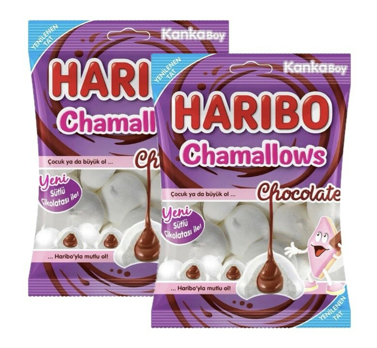 2個セット　HARIBO chamallows choco-soft　ハリボー　チョコマシュマロ　1個(62g)■　商品説明・HARIBO chamallows choco-soft ・ハリボー チョコマシュマロ チョコレートクリーム入りマ...