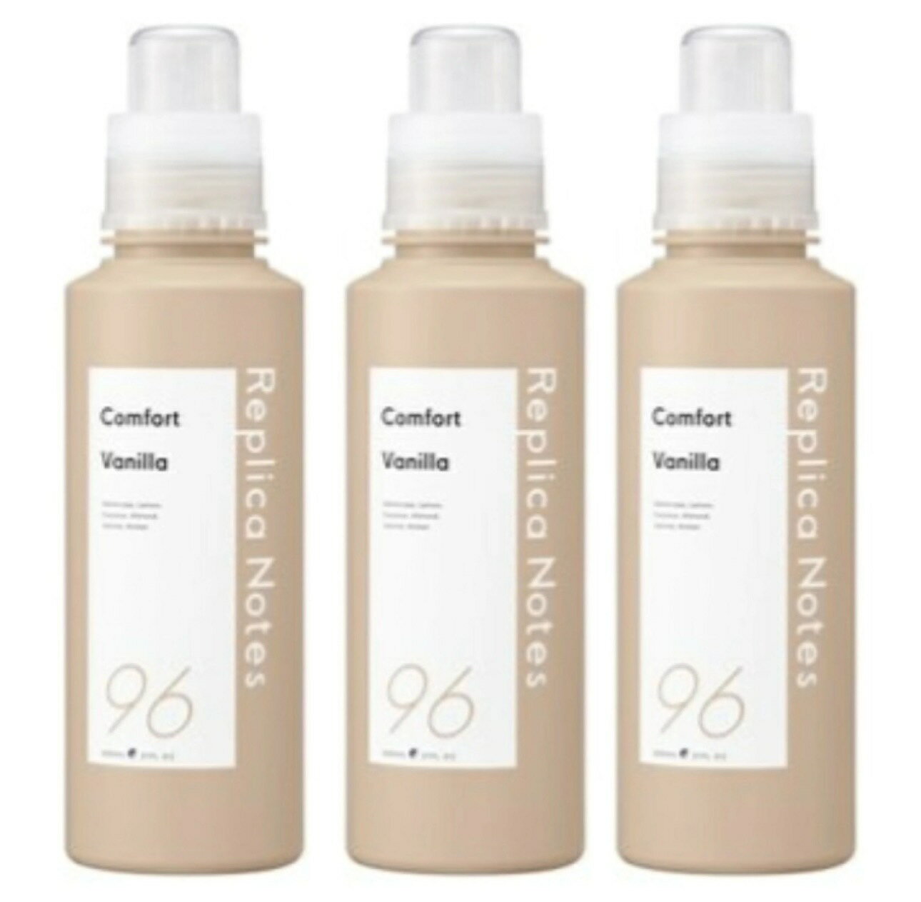 【まとめ買い】 数量限定 レプリカノーツ コンフォートバニラ 柔軟剤600ml×3個 高機能ファブリックケア 新発売 数量限定 限定香調 販路限定 マツキヨ ココカラ マツモトキヨシ バニラ アーモンド アンバー 秋冬用柔軟剤 甘い香り 女...