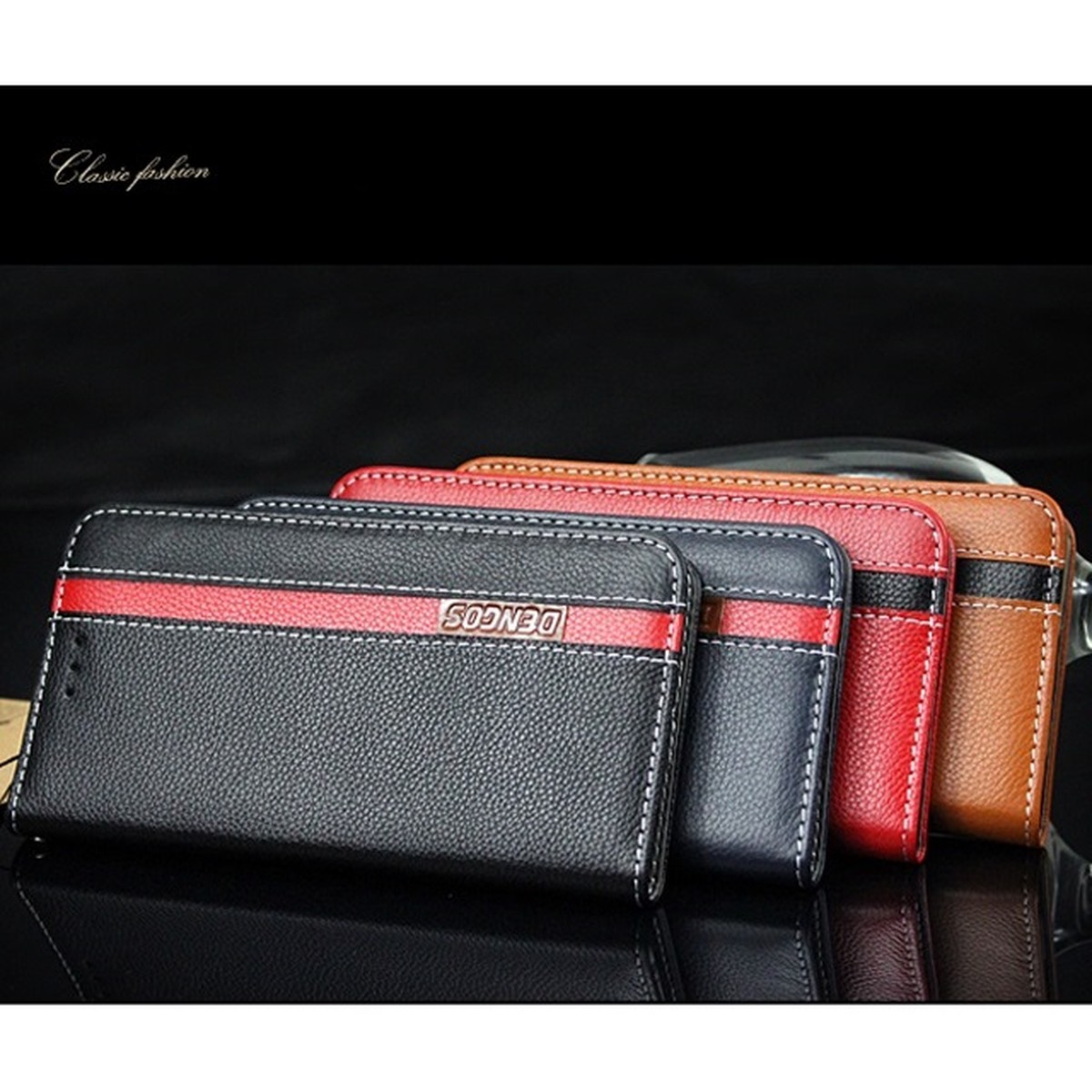 ■特徴： 高級感溢れるデザインと優れた質感が特徴です 本革の手ざわり、質感をお楽しみ下さい 【カラー】[黒色/赤色/茶色/紺色] 【素材】高級本革・牛革 銀面（表革） 【状態】新品 【仕様】手帳型 ■簡易包装 ■対応機種：Xperia Z5...