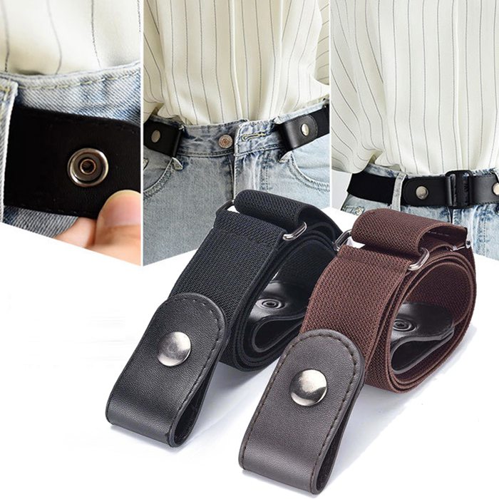 品番：yufeng01 カラー：ブラック、ブラウン サイズ：幅約3cm、ウエストサイズ60〜100cm適応 素材：PUレザー、ポリエステル、ゴム、合金 【快適な着け心地】フィット感の高い伸縮性ストレッチメッシュゴム素材を採用し、快適性も通気...