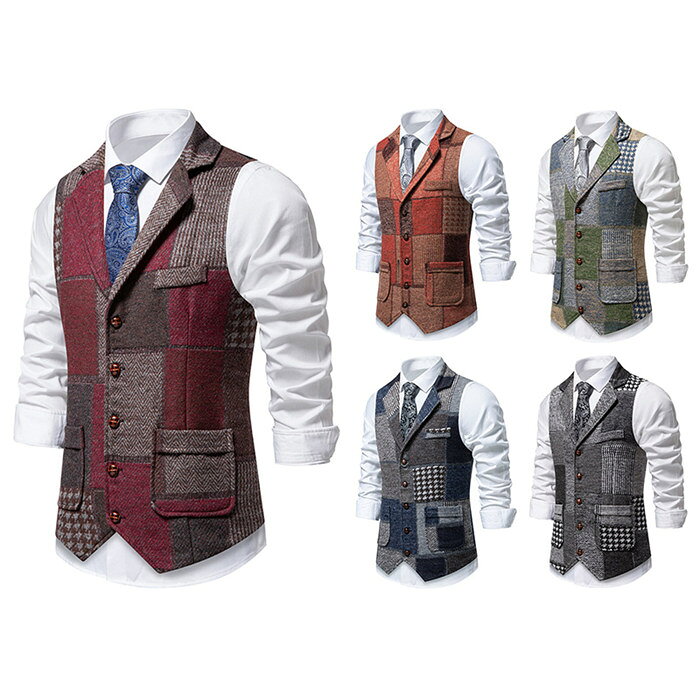 ■品番：yuxiang05 ■カラー： グレー ワイン ブルー ネイビー オレンジ ■サイズ： M L XL 2XL ■素材：ポリエステル ■ご注意 ※ベストのみ販売しております。シャツは撮影道具で販売内容ではありません。 ※採寸方法違いよ...