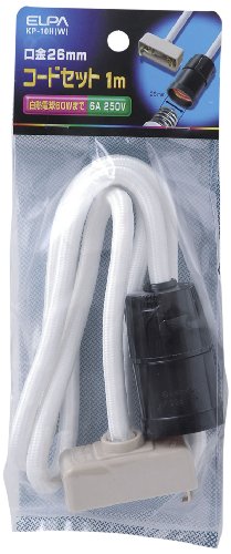 -/-/KP-10H(W)・パッケージ個数:1・部品番号:KP-10H(W)・商品の重量:130 g・製品サイズ:3.5 x 8 x 23.5 cm●電球は60W以下のものをご使用ください。 ●定格:250V 6A ●口金:E26 ●コード...