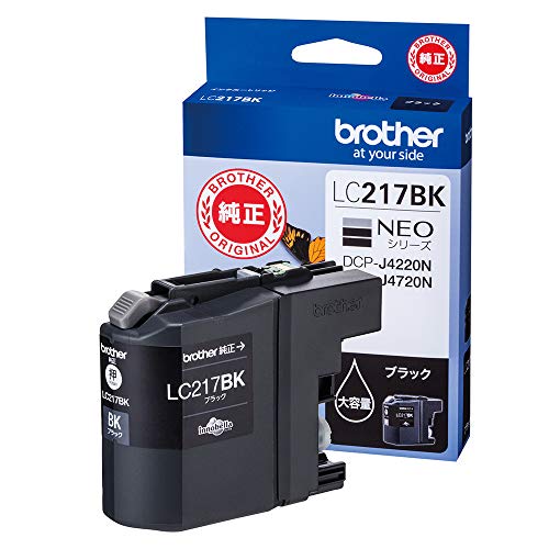 ブラック/-/LC217BK・パッケージ個数:1・対応機種:DCP-J4225N、DCP-J4220N、MFC-J4725N、MFC-J4720N・ブラザー純正インクは製品本体の性能を十分に発揮するために研究を重ね、開発されています。・非純...