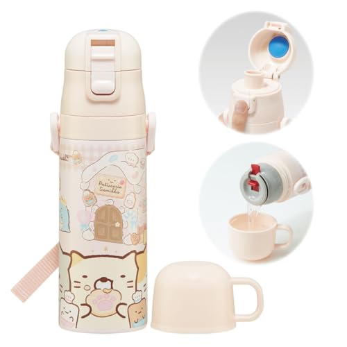 すみっコぐらし/430 ml/SKDC4-A・Color:すみっコぐらしSize:430 ml・パッケージ個数:1・サイズ:直径6.8×高さ（コップ時）21.5cm・（直飲み時）23cm、容量:直飲み時＝470ml コップ使用時＝430ml...