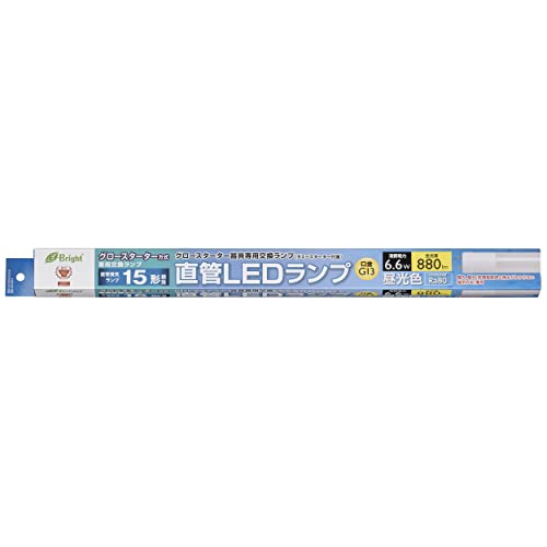 1本昼光色/15形/LDF15SS・D/6/8・Color:昼光色Size:15形Style:1本・パッケージ個数:1・調光器:非対応・【 特 長 】 ● ダミースターター(E形)付属のグロースターター器具専用交換ランプ ● 直管蛍光ランプ...