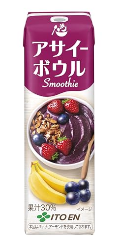 内容量:240ml×12本・容器:紙パック・原材料:果実(バナナ、ぶどう、いちご)、糖類(果糖ぶどう糖液糖、砂糖)、アサイー、アーモンドペースト/香料、増粘剤(増粘多糖類)、酸化防止剤(ビタミンC)、酸味料 原料原産地:フィリピン又はエクア...