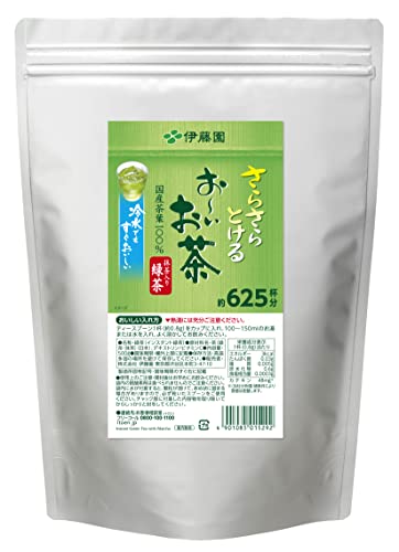 -/4. 500g (チャック付き袋タイプ)/17468・パッケージ個数:1・内容量:500g・容器:チャック付きスタンドパック・原材料:茶(緑茶・抹茶)、デキストリン/ビタミンC 原料原産地名:日本(茶)・栄養成分(1杯(0.8g)当たり...