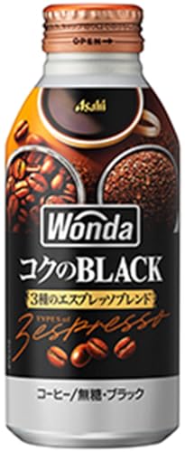 -/400ml/-・パッケージ個数:24・タイプ：無糖・液体コーヒー・内容量：400ml・容器の素材：ボトル缶・特徴：『ワンダ コクのブラック』は、ボトル缶コーヒーユーザーが求める、広口の飲み口だからこそ楽しめるコーヒー本来の味わいを追求し...