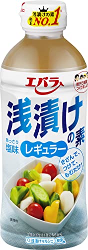 -/500ml×3本/-・FlavorName:レギュラーSize:500ml×3本・パッケージ個数:3・?【野菜の旨みをぐっと引き立てる】旬の野菜をおだしの風味たっぷりのエバラ浅漬けの素で浅漬けに！塩分の作用で柔らかくなり、旨みも甘さもさ...