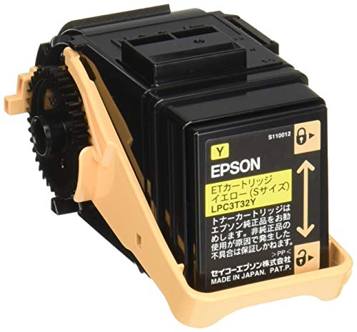 イエロー/-/LPC3T32Y・パッケージ個数:1・エプソン トナーカートリッジ イエロー(Sサイズ/1800ページ)・型番:LPC3T32Y