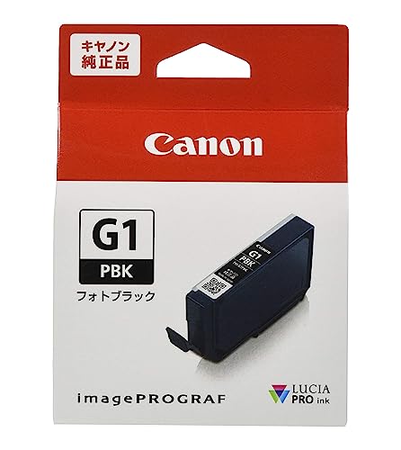 インク本体のみフォトブラック/小/PFI-G1PBK・パッケージ個数:1・タイプ：純正・形状：独立型・種類：顔料・色：フォトブラック・対応メーカー：キヤノンキヤノン純正インク 対応機種:PIXUS PRO-G1