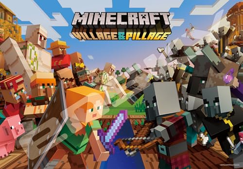 1000ピースVillage & Pillage/-/1000T-393・Color:Village & PillageStyle:1000ピース・【ピース数】1000ピース商品紹介 大人気ゲームの「Minecraft」がジグソーパズルにな...