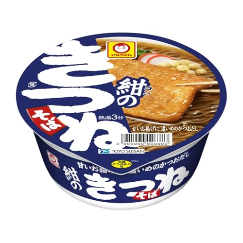 -/88グラム (x 12)/-・FlavorName:マルちゃん 紺のきつねそば 88g・パッケージ個数:1・【かつお荒節が活きる旨み】だしが決め手のうまいつゆと、こだわり具材で満足感のある和風カップ麺。のどごしのよいそばに、鰹と昆布のだ...