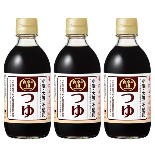 FlavorName:食卓の和 つゆ 300ml×3本・原材料:砂糖（国内製造）、しょうゆ風調昧料（そら豆、食塩）、食塩、魚介エキス、かつおぶし、酵母エキス、そうだがつおぶし、醸造酢、こんぶ・商品サイズ(高さx奥行x幅):6.5cm×16....