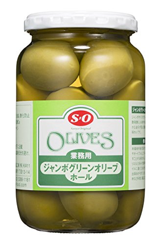 パッケージ個数:1・内容量:400g・カロリー:217Kcal・原材料:オリーブ、漬け原材料(食塩)、酸化防止剤(ビタミンC)、乳酸Ca・商品サイズ(幅×奥行×高さ):75×75×125mm・原産国:日本商品紹介 存在感のあるジャンボサイズ...