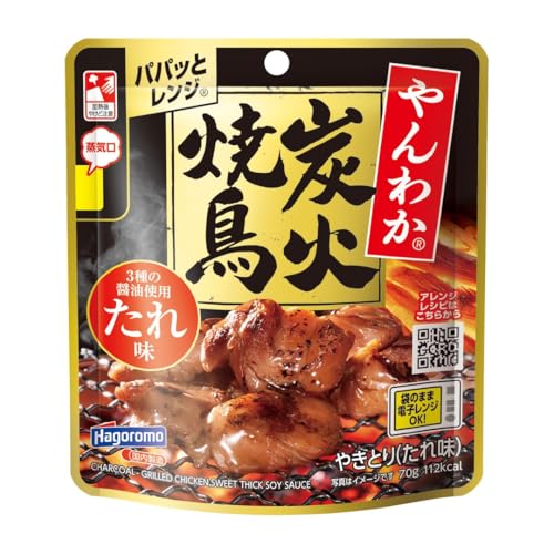 アルミパウチ商品紹介 香ばしい炭火の香りのやわらかなたれ味の焼鳥です 3種の醤油を使用したコクのあるたれでで仕上げました。 炭火の強い火力で焼き上げ、表面はパリッと焦げ目がつき、中はふんわりと仕上げました。 香ばしい炭火の香りとジューシーで...