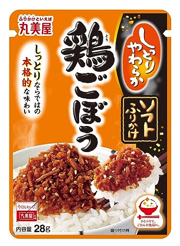 原材料：醤油（国内製造）、植物油脂、いりごま、植物性たん白、ごぼう、大豆加工品、鶏肉、香味油、卵白粉末、デキストリン、食塩、砂糖、発酵調味料、鶏脂、還元水あめ、チキンエキス、玉ねぎ粉末、香辛料／ソルビット、調味料（アミノ酸等）、トレハロース...