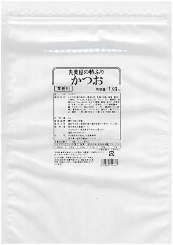 かつお-/1kg/-・パッケージ個数:1・いりごま(国内製造)、鰹削り節、乳糖、砂糖、食塩、醤油、小麦粉、パーム油、大豆加工品、みりん、のり、鰹節粉、海藻カルシウム、あおさ、エキス(鰹節、酵母、魚介)、卵黄粉末、抹茶、でん粉、マーガリン、乳...