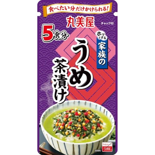原材料:調味顆粒（食塩、砂糖、鰹節粉、抹茶、でん粉）（国内製造）、あられ、味付梅肉（梅肉、デキストリン、食塩、でん粉、梅酢、小麦粉、パーム油）、のり／調味料（アミノ酸等）、酸味料、着色料（アントシアニン、カラメル）、香料、酸化防止剤（ビタミ...