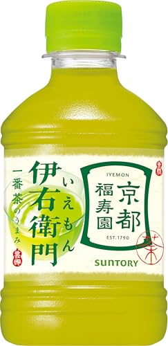 -/280ミリリットル (x 24)/-・パッケージ個数:1・緑茶（国産）／ビタミンC・内容量:280ml×24本・カロリー:0kcal/100ml・商品サイズ(高さx奥行x幅):14cm×41cm×27cm・伊右衛門が淹れたての色・味・香...