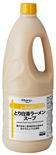 -/1.8L/-・FlavorName:とり白湯Size:1.8L・パッケージ個数:1・原材料:チキンエキス(国内製造)、食塩、鶏油、砂糖、アミノ酸液、香味油、生姜、胡椒、酵母エキス/調味料(アミノ酸等)、増粘剤(キサンタンガム)、酸化防止...