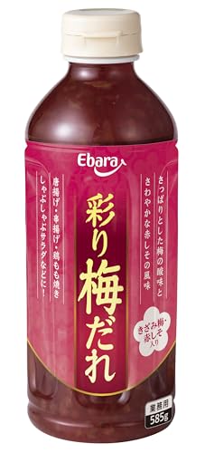 -/585g/-・FlavorName:梅だれSize:585g・パッケージ個数:1・水あめ（国内製造）、梅加工品（梅、食塩、しそ梅酢）、砂糖、食塩、醤油、醸造酢、発酵調味料、梅ピューレ、蛋白加水分解物、梅干しペースト、生姜、赤しそ漬け、昆...