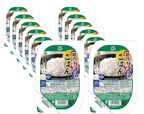 -/12/-・パッケージ個数:12・【糖質コントロール ごはん 大麦入り】白米の一種である“高アミロース米”と“大麦”、“うるち米”の3種類をオリジナル比率で配合しました。糖質35％オフ（※）、1食（150g）当たりの糖質量を33.8gに抑...