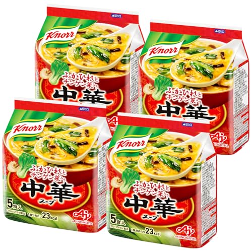 -/5食入×4袋/-・FlavorName:中華スープSize:5食入×4袋・鶏だしの豊かな風味とコクのあるスープに、チンゲン菜などを加え、ふんわりたまごで仕上げた、ボリュームたっぷりの本格中華スープです。・お湯を注ぐだけで、ごはんにぴった...