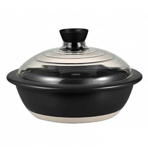 鍋ブラック/3 L/GDN-255-B-W・Size:3 LPatternName:白土・パッケージ個数:1・【中身が見える】フタは耐熱ガラスでできているので、料理の様子がわかります。・【普段使いしやすい】シンプルな形状で和食、洋食、どんな...