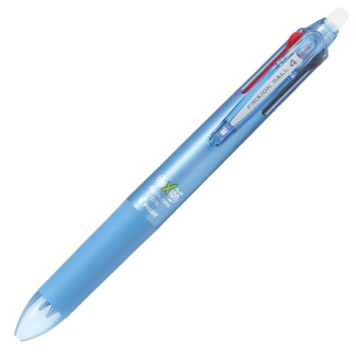 ライトブルー/-/P-LKFB-80EF-LB・パッケージ個数:1・【フリクション】こすると消えるボールペン・【特長】こするとインキが透明に／こすっても消しカスがでない／何度でも書き・消しが可能・【軸色】ライトブルー軸 【インク色】黒・赤・...