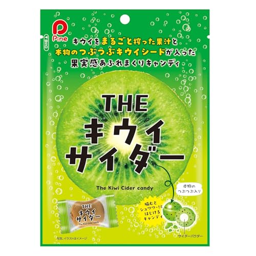 キウイを”まるごと”搾った果汁を使用・キウイの甘酸っぱさ、果実感がギュッと詰まったキャンディ・噛むとシュワワ〜！とはじける食感・後味も爽やか商品紹介 キウイを”まるごと”搾った果汁を使用！キウイの甘酸っぱさ、果実感がギュッと詰まったキャンデ...