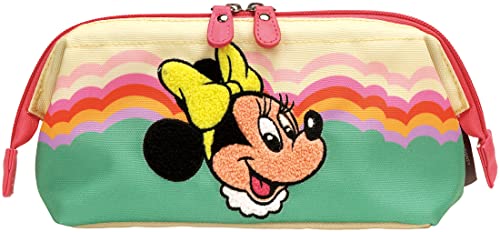 ポーチミニー/21×12×マチ7cm/ZGAP1-A・Color:ミニーStyle:ポーチ・パッケージ個数:1・本体サイズ： 幅21×高さ12×奥行底マチ7cm/原産国：中国・ファスナー：左右開き、がま口タイプなので大きく開いて出し入れ簡単...