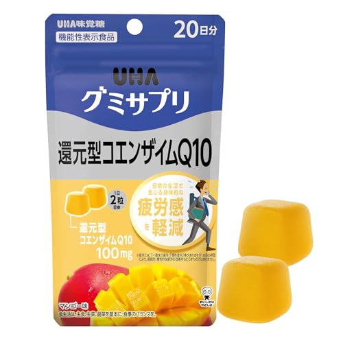 -/40粒 (x 1)/-・パッケージ個数:1・2粒に100mgの還元型コエンザイムQ10配合・日常の生活で生じる身体的な疲労感を軽減・機能性表示食品・1日2粒・マンゴー味日常の生活で生じる身体的な疲労感を軽減。2粒で100mgの還元型コエ...