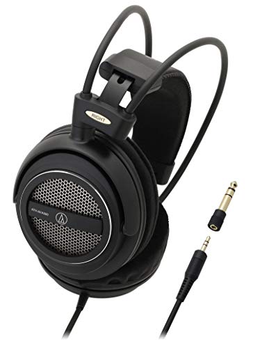 AVA500ブラック/開放型/ATH-AVA500・パッケージ個数:1・臨場感あふれる音を実現する専用設計の大口径φ53CCAWボビン巻きドライバー搭載・音抜けを向上して自然な音を奏でるハニカムパンチングケース・制振アルミニウムリングにより...