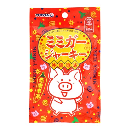 -/23グラム (x 5)/-・Size:23グラム (x 5)・パッケージ個数:1・沖縄県産ミミガー使用：沖縄の伝統食材である豚耳皮を使用した、本格的なミミガージャーキーです。・コリコリした食感：噛めば噛むほど旨味が広がる独特の歯ごたえが...