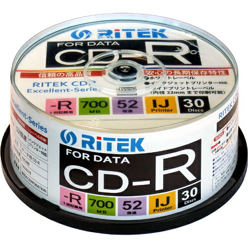 ↑↑↑正確な在庫状況は上記バナー「在庫状況を確認する」をクリックして頂き、必ずご確認ください。&nbsp;&nbsp;■1回記録用・-R■1〜52倍速対応■記憶容量 700MBCDR700EXWP30R用途：データ用フォーマット：CD-R記...