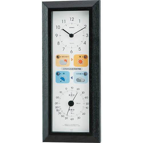 ↑↑↑正確な在庫状況は上記バナー「在庫状況を確認する」をクリックして頂き、必ずご確認ください。&nbsp;&nbsp;■クォーツ時計■2針式■温度・湿度計・お天気予測■単3乾電池3本付（モニター電池）■壁掛用気圧の変化から約半日後のお天気を...
