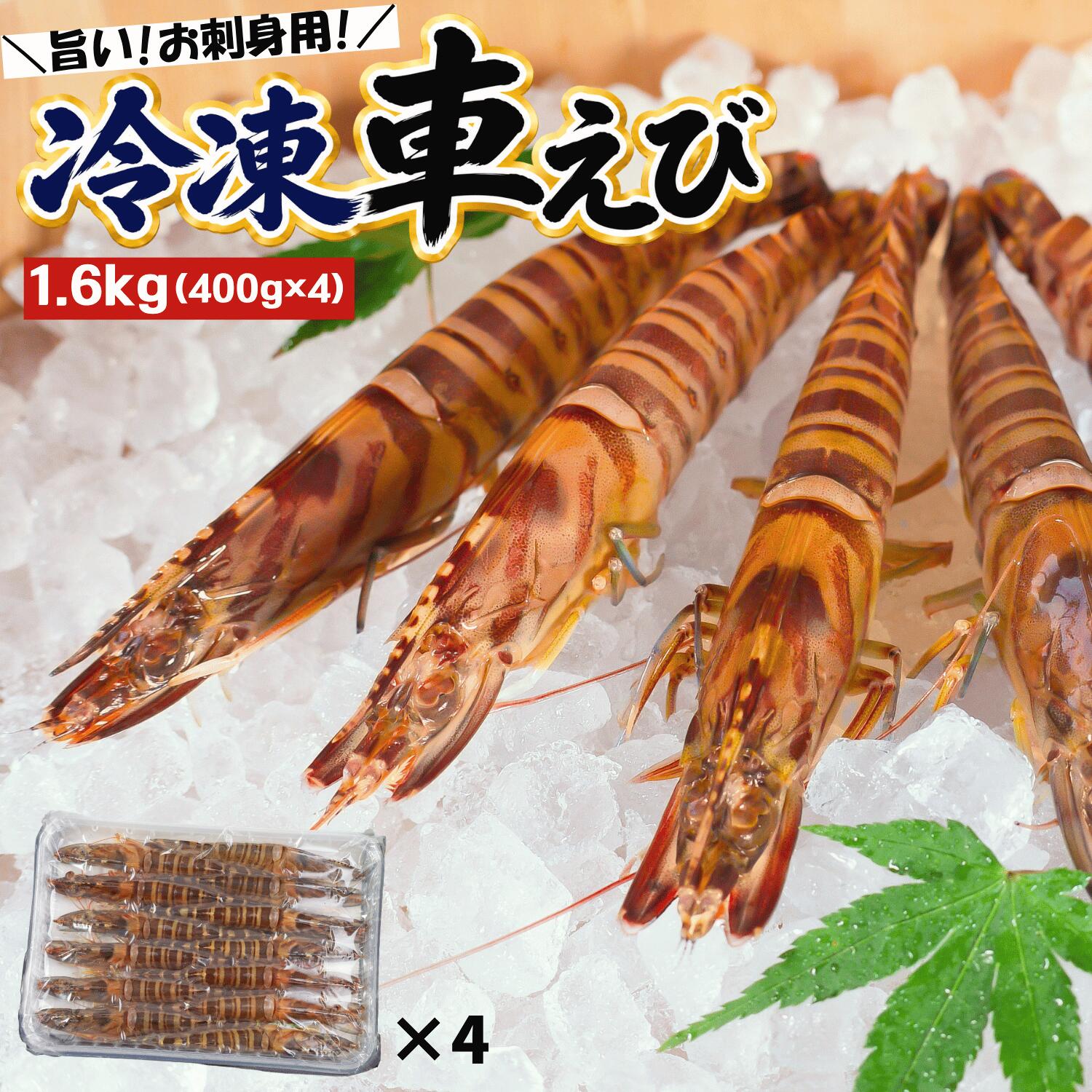 名称 活き〆超急速冷凍車えび(養殖) 原材料 車海老　養殖(山口県産) 内容量 1kg600g 産地名 山口県秋穂産 養殖・解凍 解凍 消費期限 別途商品ラベルに記載 保存方法 冷凍(-18℃以下)で保存してください。 加熱調理の必要性 解...