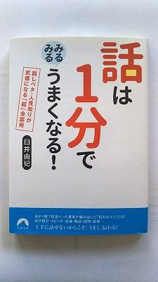 商品状態：コンディション：中古品-非常に良いJANコード：9784413096393タイトル：話は1分でみるみるうまくなる! (青春文庫)著者：臼井 由妃出版社：青春出版社発売日：2016年2月10日192ページ