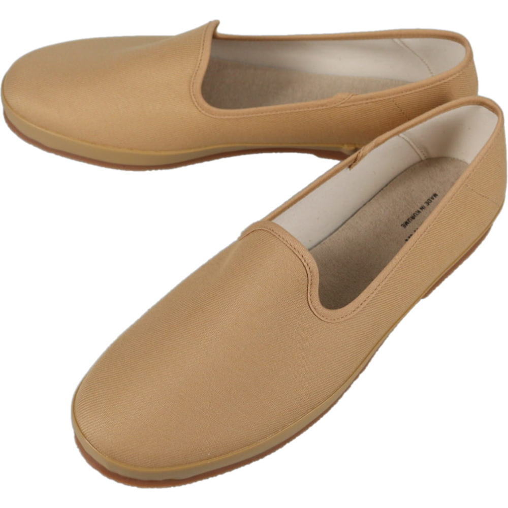 【商品説明】 　ツイルを裏使いしたラフな生地感が特徴的な一枚アッパーのスリッポンタイプ。 　パイル生地の中敷きと柔らかいヒールカウンターで素足でも履きやすい仕様になっています。 【ブランド】 　MOONSTAR（ムーンスター） 【モデル】 ...