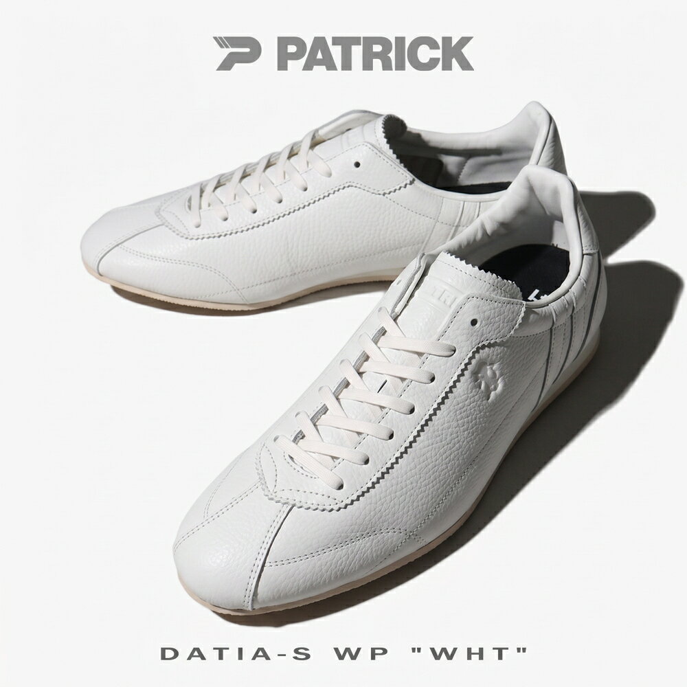 　◆商品説明 　スマートさを追求した定番の進化系 　PATRICKの定番モデル「ダチア」をベースに、撥水仕様へと進化したこの一足は、シュッとしたフォルムと薄めのソールが特徴。 　足元をシャープに演出しながらも、さりげなく施されたライオンマー...
