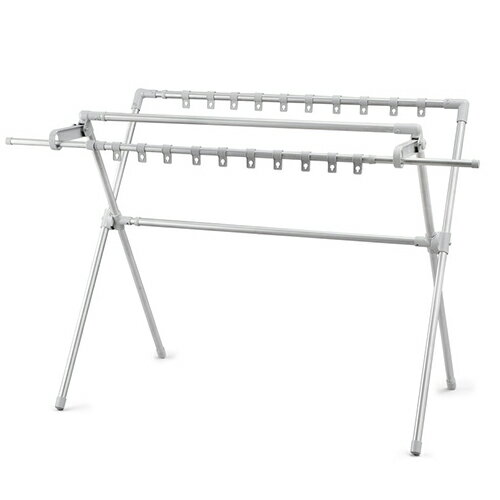 ↑↑↑正確な在庫状況は上記バナー「在庫状況を確認する」をクリックして頂き、必ずご確認ください。&nbsp;&nbsp;&nbsp;■布団の枚数に合わせて、伸縮できる大容量タイプのふとん干しです。■ダブルバーで、空間ができるため風通しがアップ...