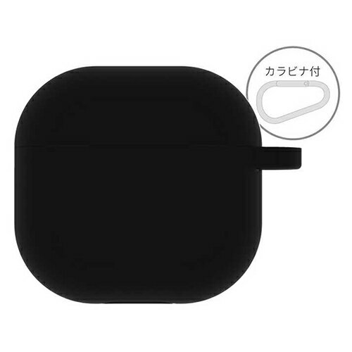 ↑↑↑正確な在庫状況は上記バナー「在庫状況を確認する」をクリックして頂き、必ずご確認ください。&nbsp;&nbsp;&nbsp;■柔らかいシリコン素材のAirPods4対応ケースですARP14BKカラビナ付き