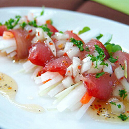 ↑↑↑正確な在庫状況は上記バナー「在庫状況を確認する」をクリックして頂き、必ずご確認ください。&nbsp;&nbsp;&nbsp;まぐろの生ハムスライス50g×2鮪を生ハム仕立てに仕上げスライスしました。燻の薫りとしっとりしたまぐろの生ハム...