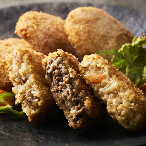 ↑↑↑正確な在庫状況は上記バナー「在庫状況を確認する」をクリックして頂き、必ずご確認ください。&nbsp;&nbsp;&nbsp;牛すじコロッケ65g×3、エビクリームコロッケ55g×3、黒毛和牛メンチカツ70g×3※油調理済み。電子レンジ...