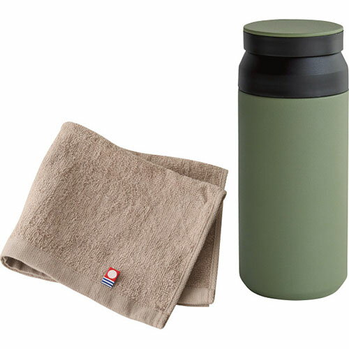 ↑↑↑正確な在庫状況は上記バナー「在庫状況を確認する」をクリックして頂き、必ずご確認ください。&nbsp;&nbsp;&nbsp;■ボトル（容量＝約350ml）・ウオッシュタオル各1サーモボトルと今治タオルのセットです。ボトルは真空二重構造...